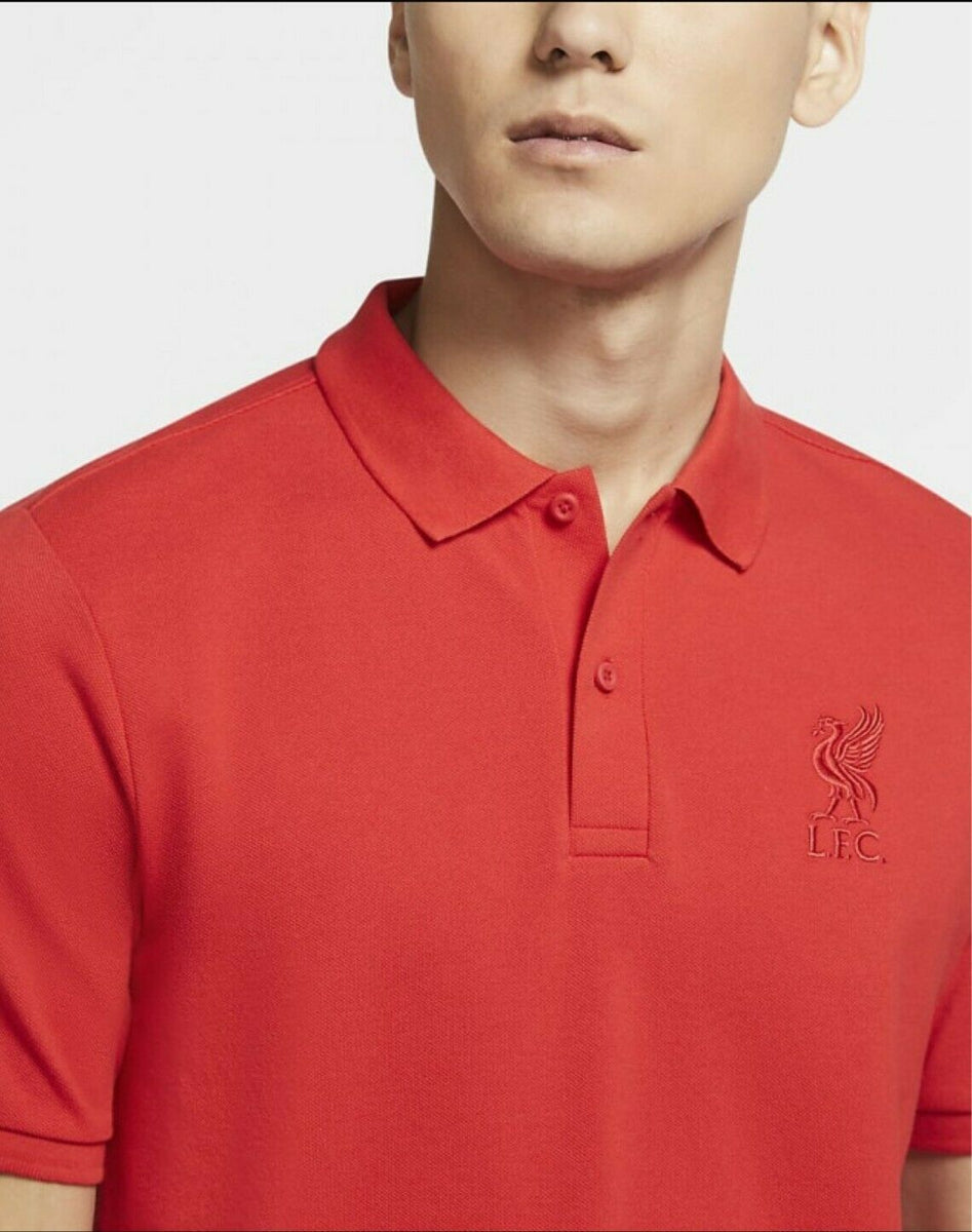 Nike Mens Liverpool FC Premier League Soccer Polo Shirt Red – Team MVP ...